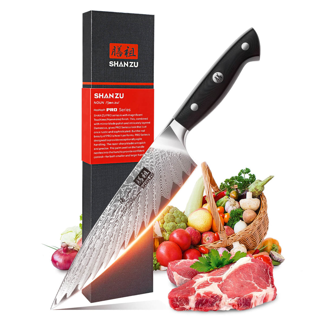 SHANZU | Damascus lead kitchen knife – SHAN ZU