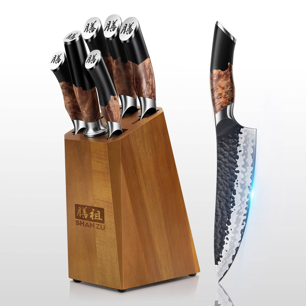 7pcs BBQ family kitchen knife set | Super sharp chef knife for barbecue ...