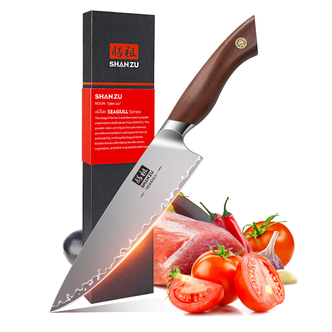 Chef 8 "kitchen knife | American steel kitchen knife S35VN with gift ...