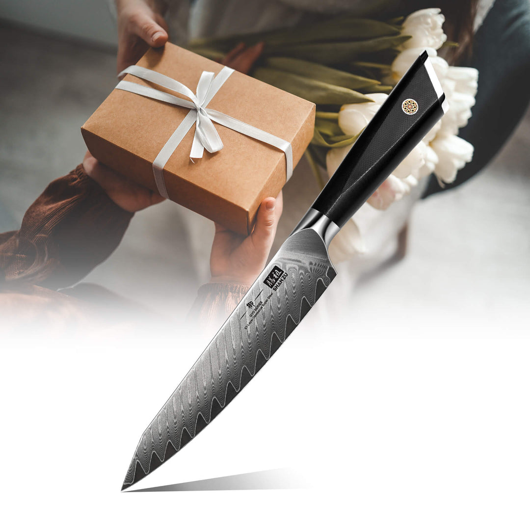 SHANZU | Damascus lead kitchen knife – SHAN ZU