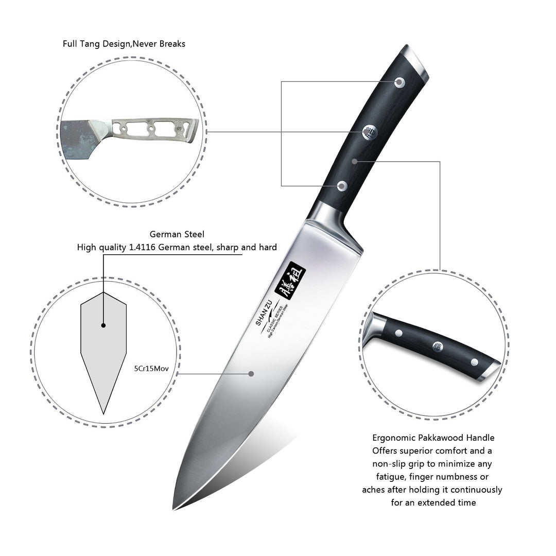 Classic chef's knife 8" - Professional Grade Chef's Knife - Classic ...