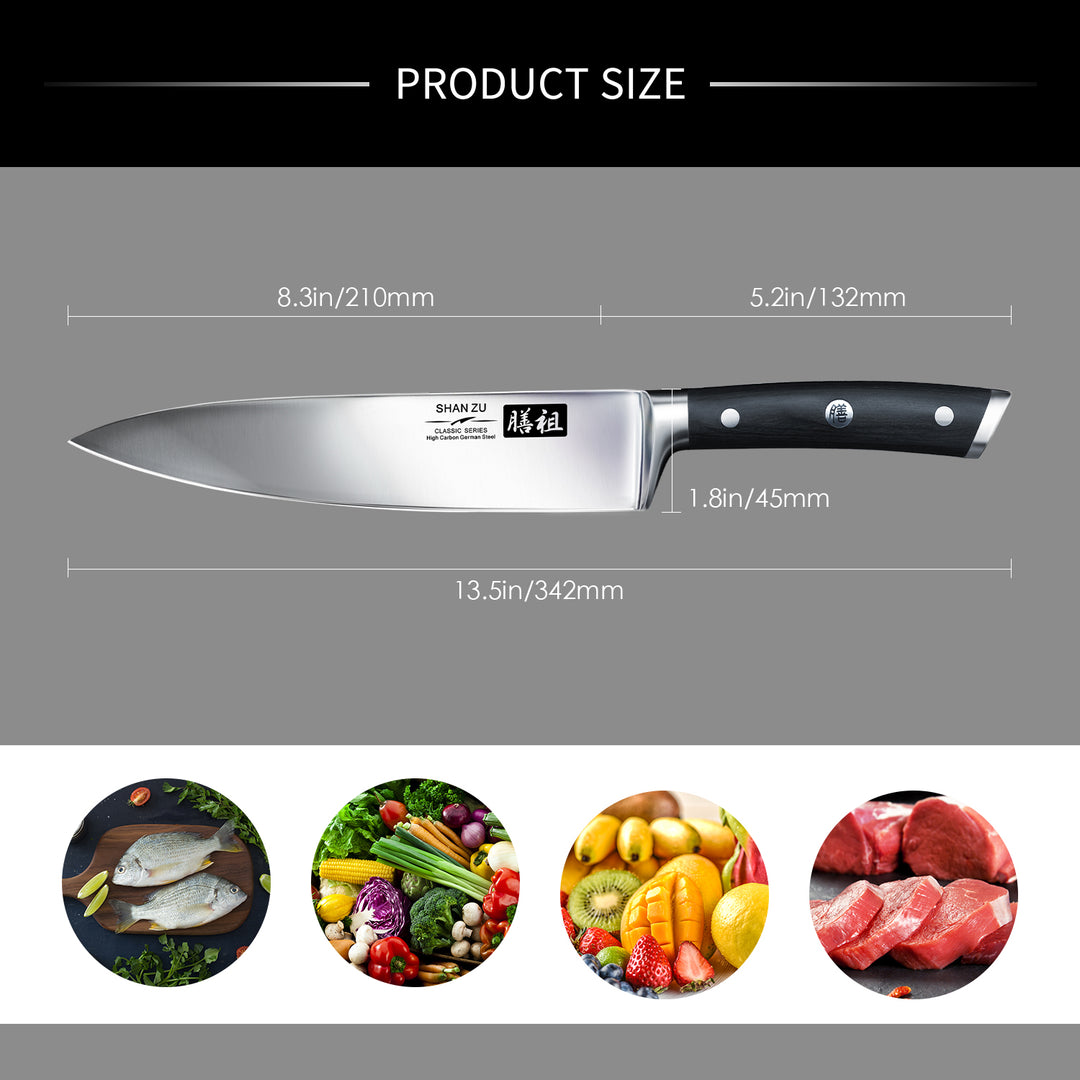 Classic chef's knife 8" - Professional Grade Chef's Knife - Classic ...
