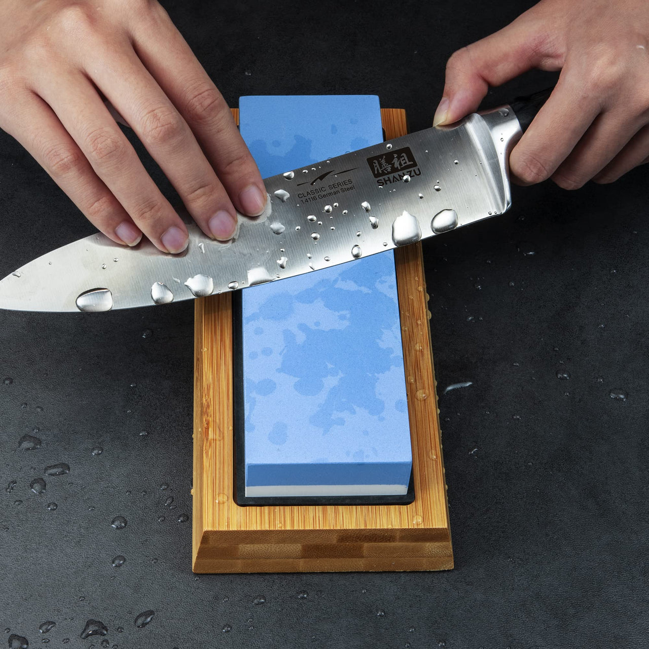 2 en 1 #3000/#8000 Grit | Pierre à aiguiser | SHAN ZU